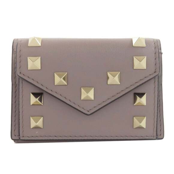OTHERS | Accessories | Valentino Compact Wallet Studded Leather Bifold ...